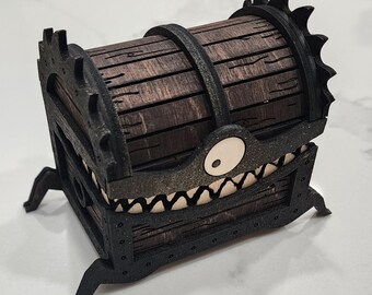 Mimic Chest RPG Storage Dice Box Treasure Chest Prop Table Top Gaming ...