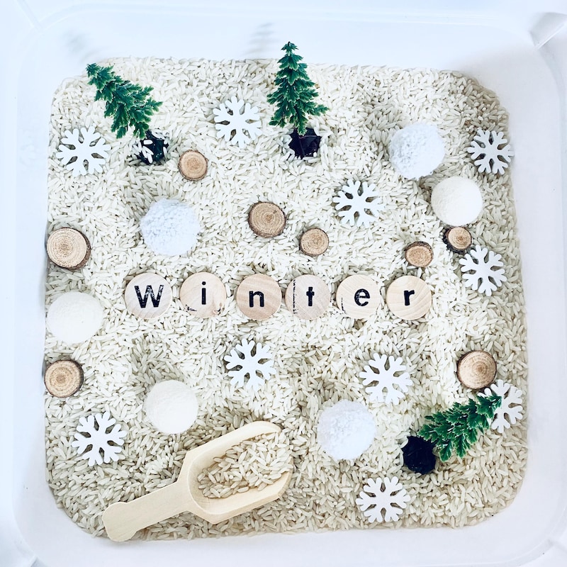Snow Sensory Bin - Etsy