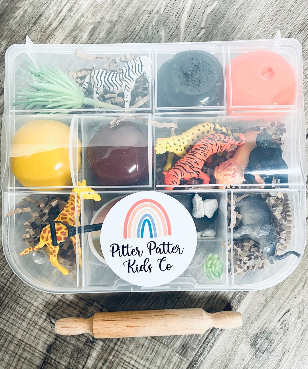 Zoo/safari Play Dough Kit Zoo Play Dough Kit Animal - Etsy