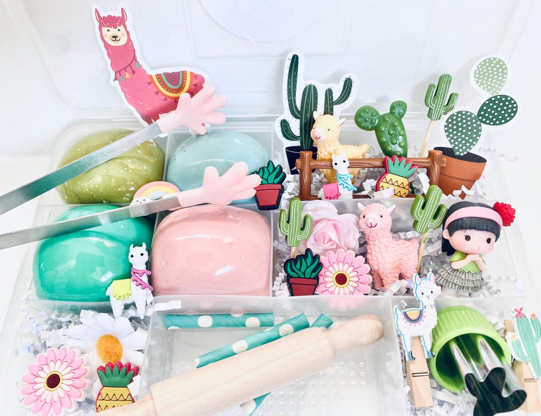 Llama Love Sensory Kit, Sensory Play Kit, Kids Busy Box, Llamas, Kids ...