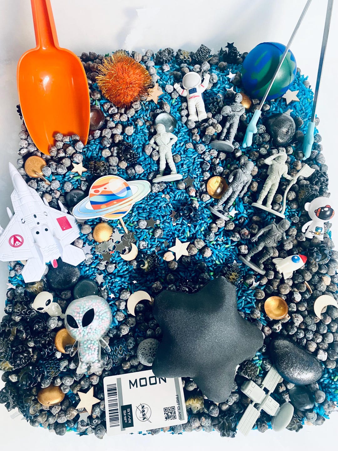 XL Outer Space Sensory Kit, Astronaut Sensory Bin, Space Sensory Bin - Etsy