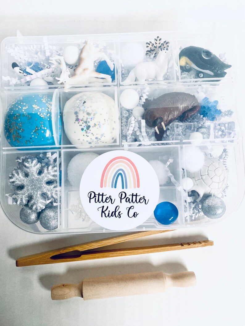 Arctic Friends Sensory Kit, Arctic Sensory Play, Play Dough Kit, Winter ...