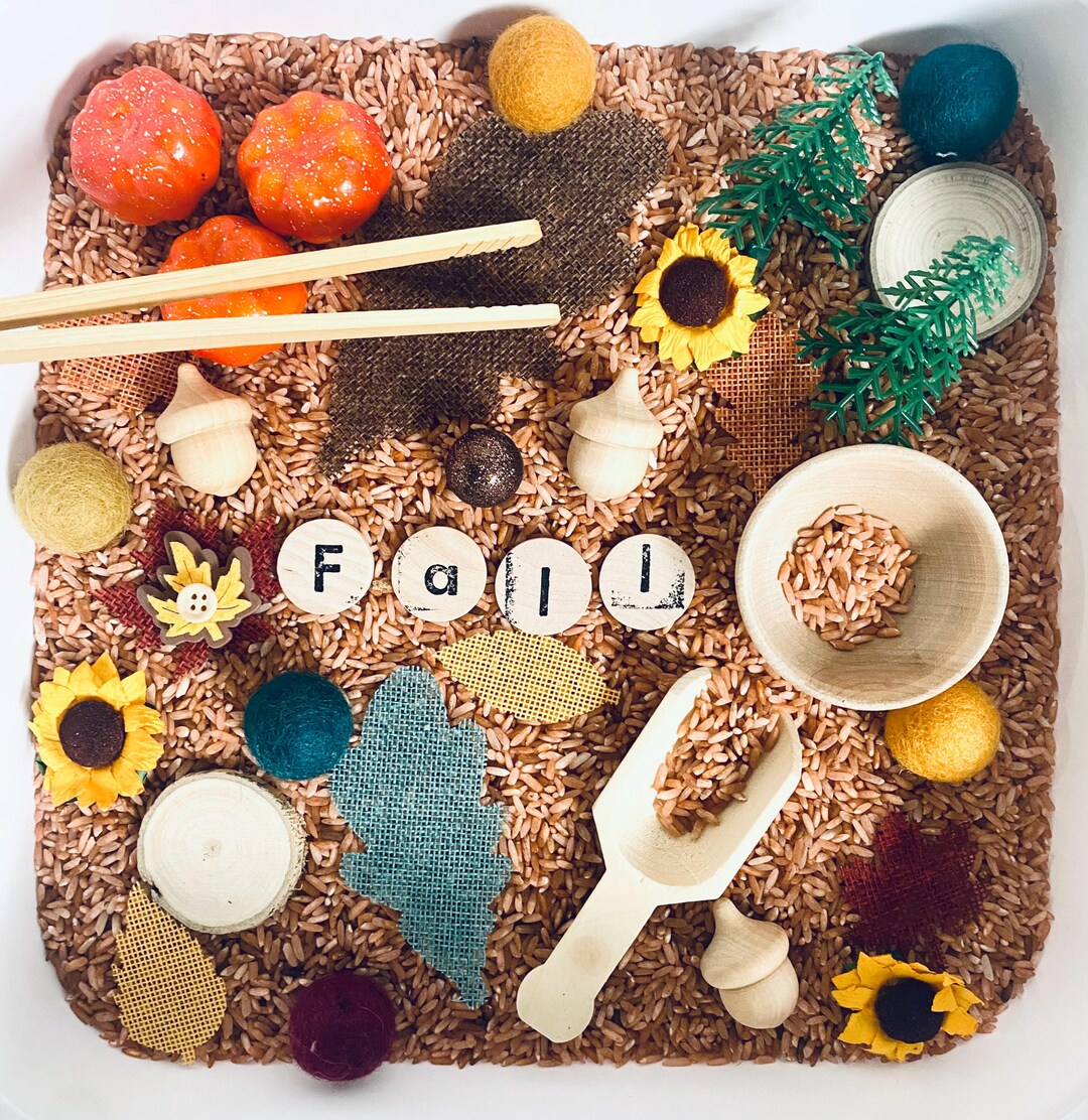 Fall Sensory Kit, Fall Sensory Bin, Autumn Sensory Play, Kids Sensory ...