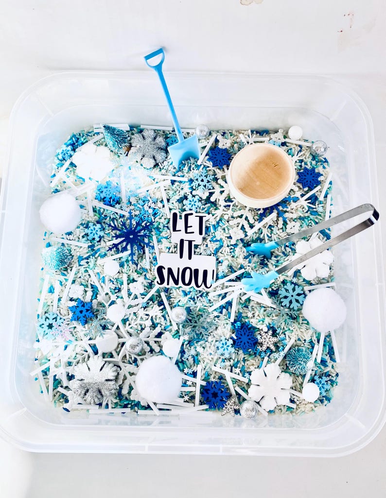 Winter Sensory Kit, Arctic Sensory Play, Snowflakes - Etsy