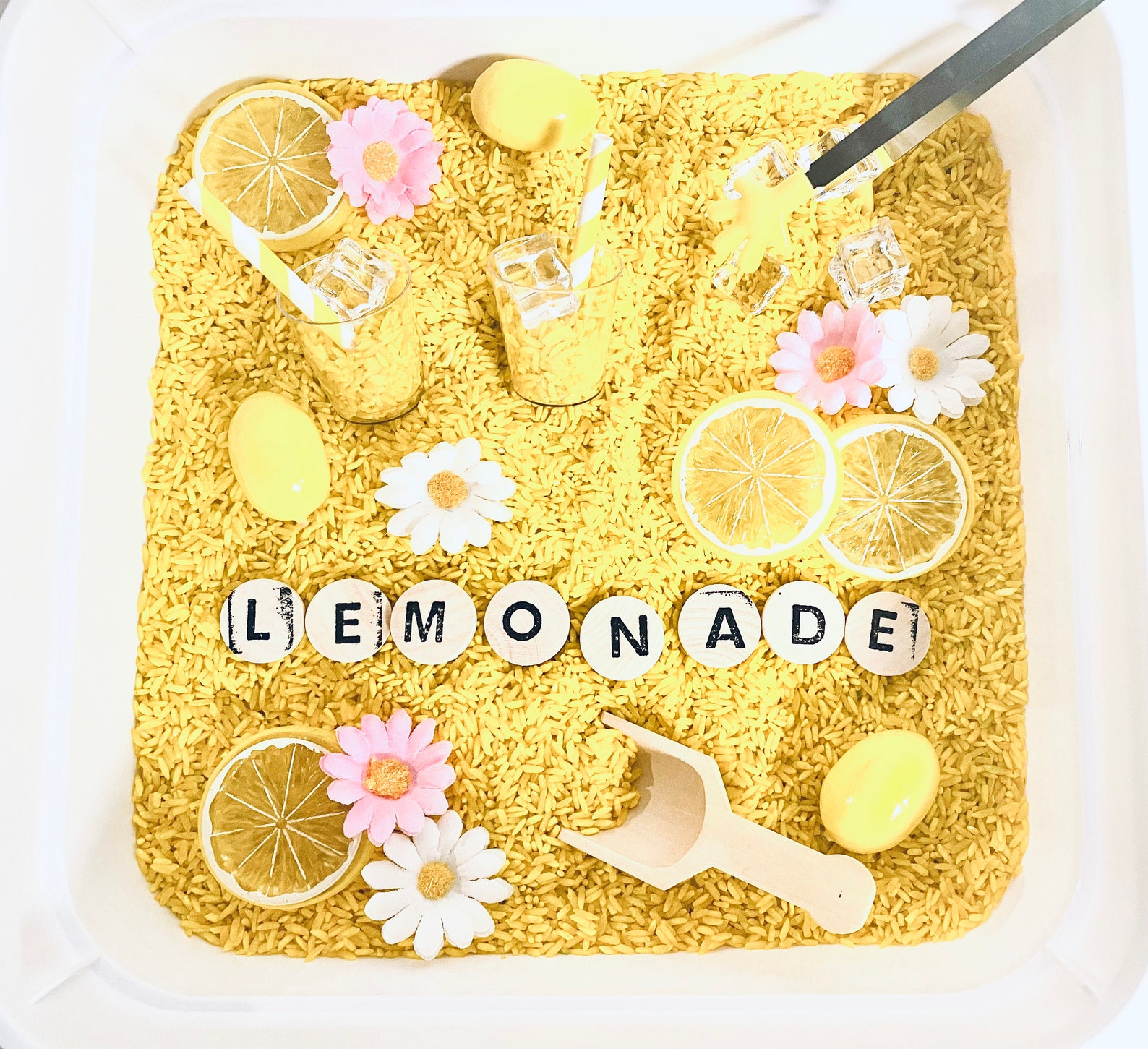 Spring Sensory Kit, Lemonade Sensory Play,summer Sensory Bin, Sensory ...