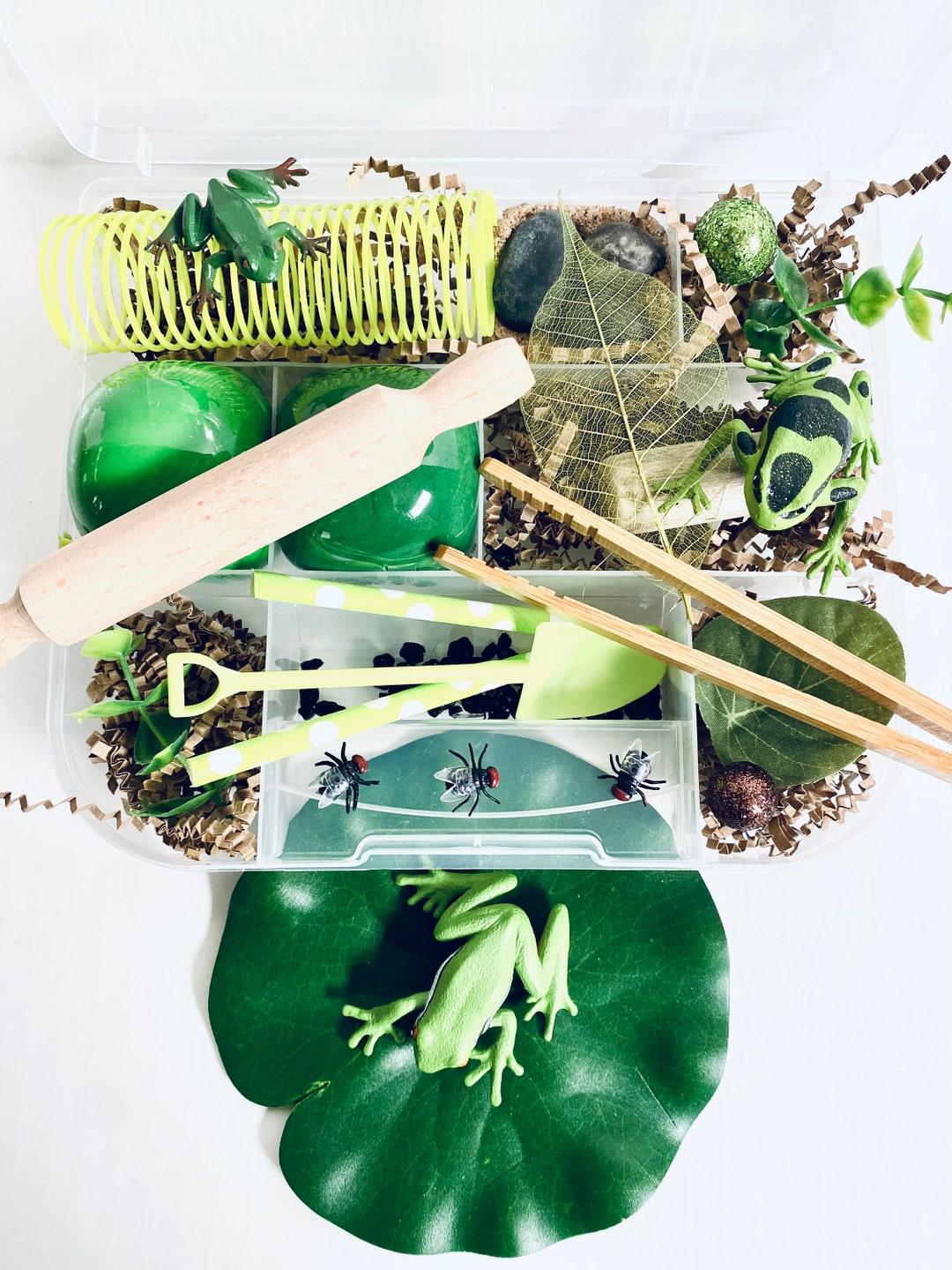 Frog Sensory Kit, Sensory Play, Frog Sensory Kit, Kids Busy Box, Kids ...