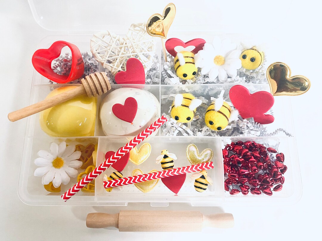 Summer Sensory Kit, Bee Play Doh Kit, Bee Sensory Kit, Kids Busy Box ...