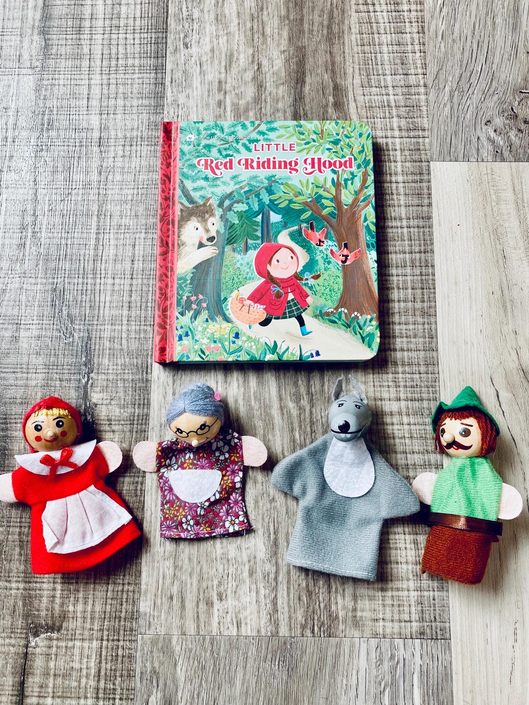 Fairytale Book and Finger Puppets - Etsy