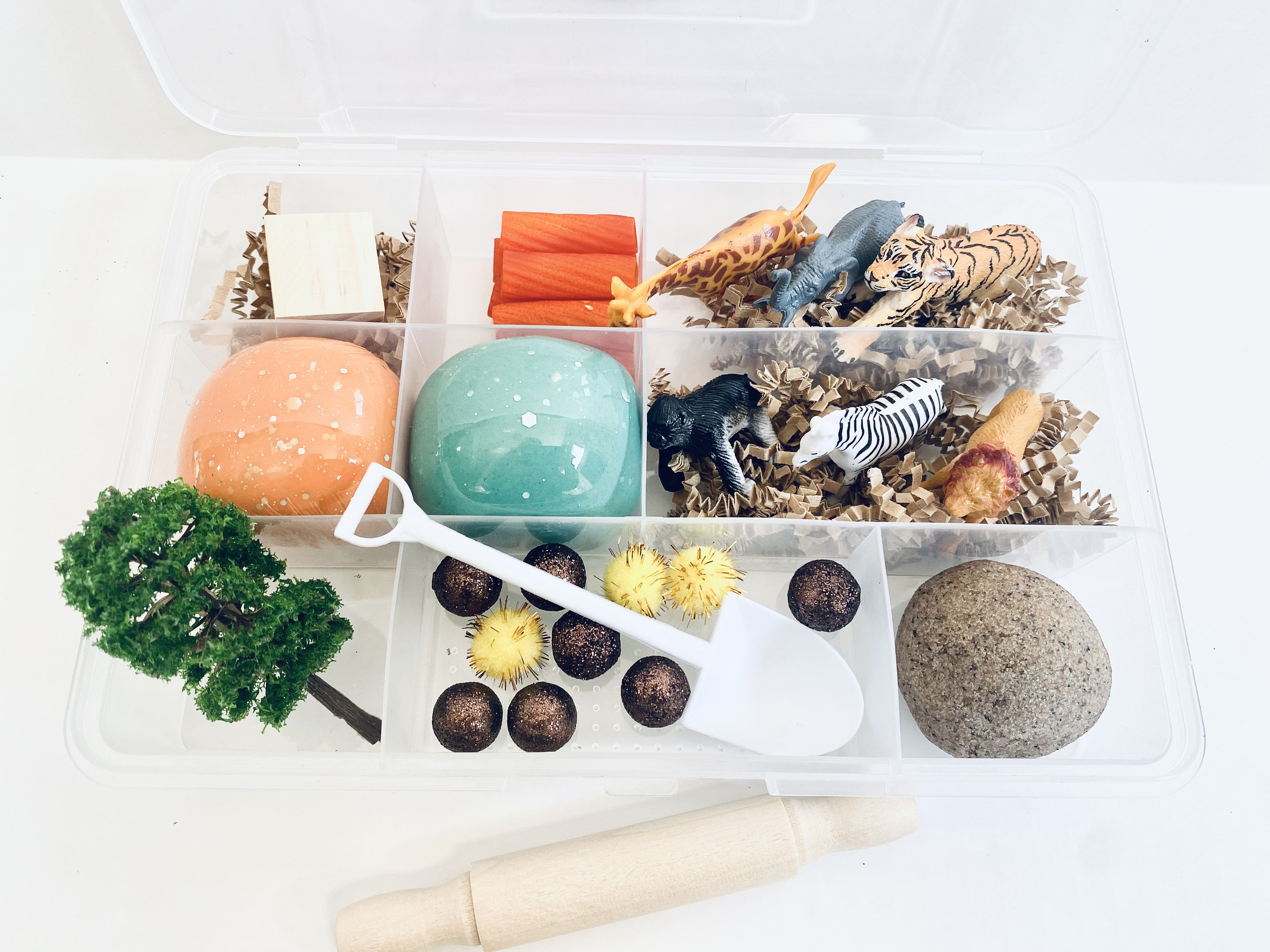 Zoo/safari Play Dough Kit, Zoo Play Dough Kit, Animal Playdough Kit ...