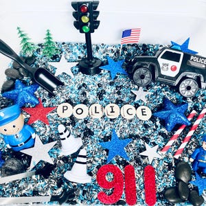 XL Police Sensory Kit, Police Sensory Play, Community Helpers Sensory ...