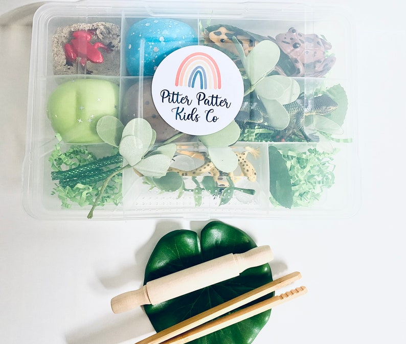 Reptile Play Dough Kit, Play Dough Kit, Lizards and Frogs Sensory Play ...