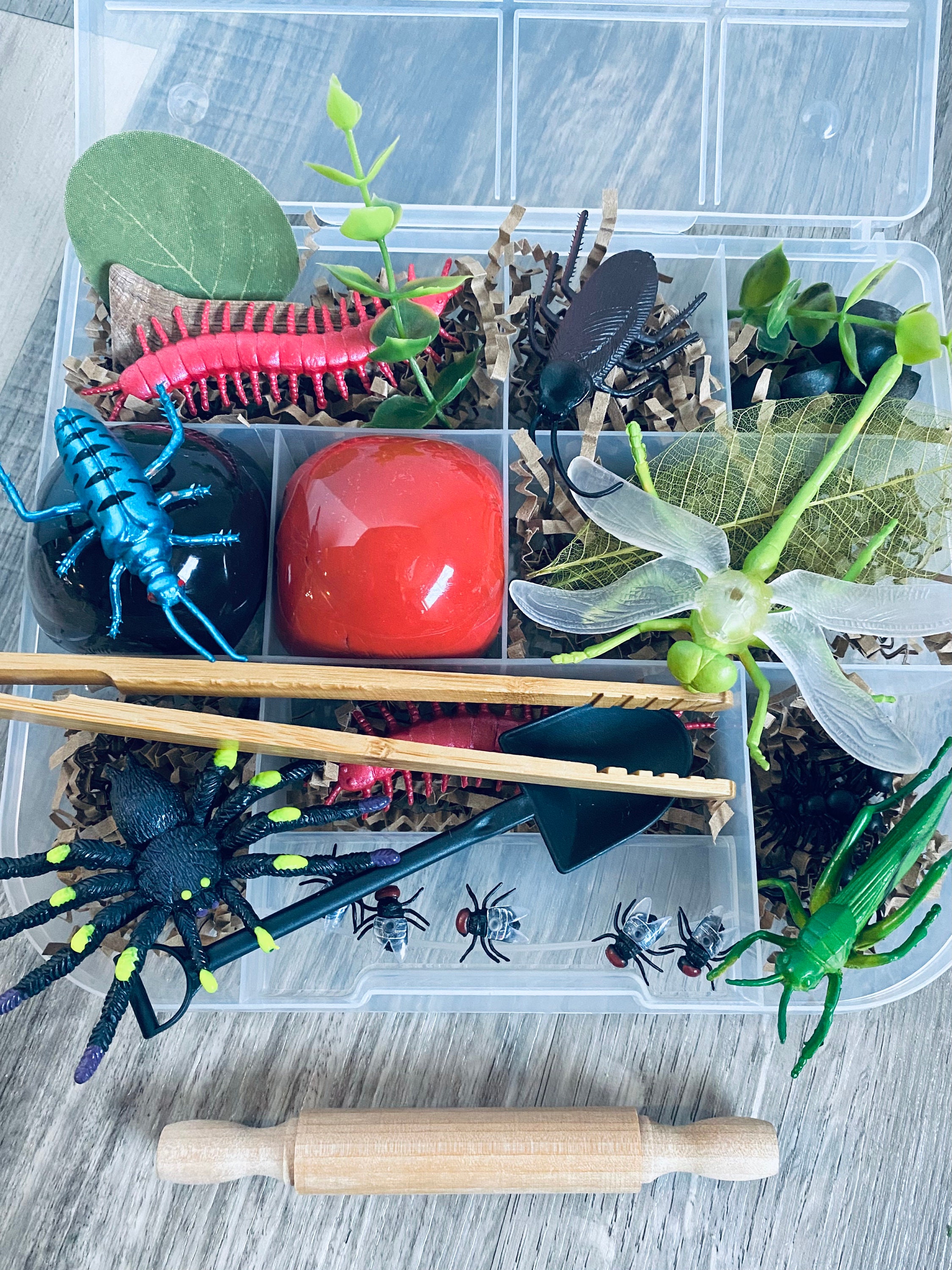 Bugs Sensory Play Kit, Sensory Box, Gift for Boy, Boy Gift, Playdoh Kit ...