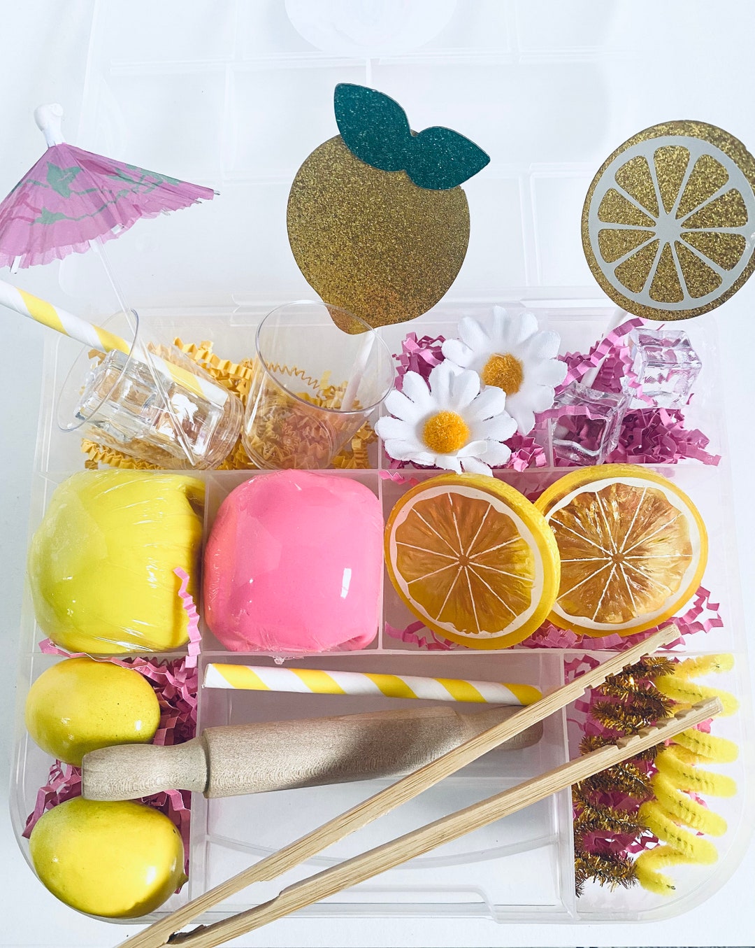 Lemonade Sensory Kit, Sensory Play Kit, Kids Busy Box, Girls Gift ...