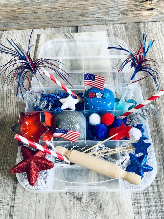 July 4th Sensory Play Kit 4th of July Sensory Box Kids Gift | Etsy