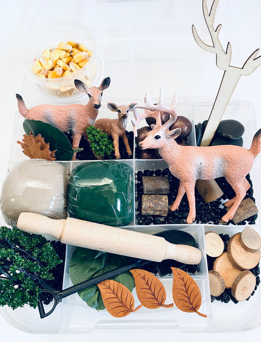 Woodland Sensory Play Kit, Sensory Box, Gift for Boy, Boy Gift, Playdoh ...