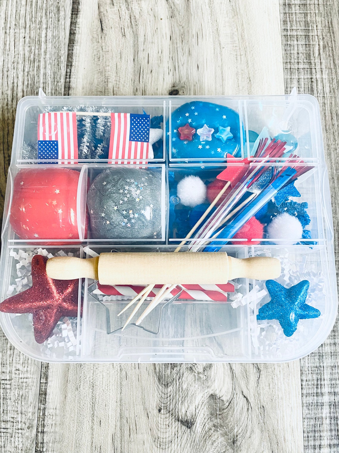 July 4th Sensory Play Kit 4th of July Sensory Box Kids Gift | Etsy