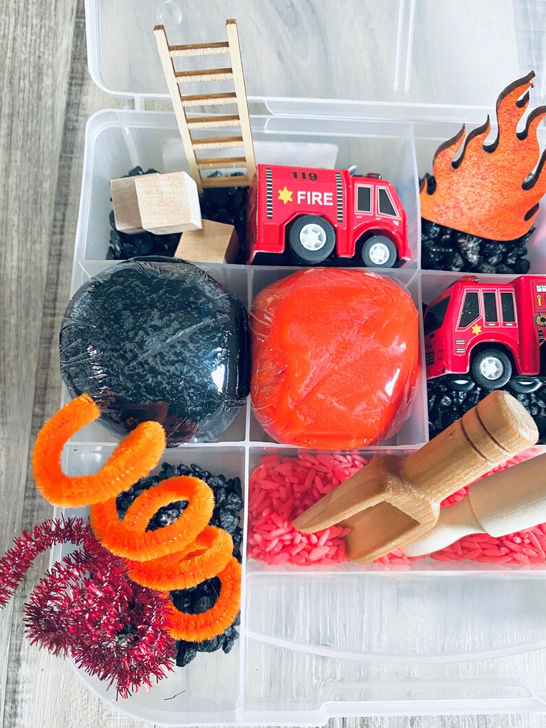 Firetruck Sensory Play Kit Sensory Box Gift for Boy Boy - Etsy
