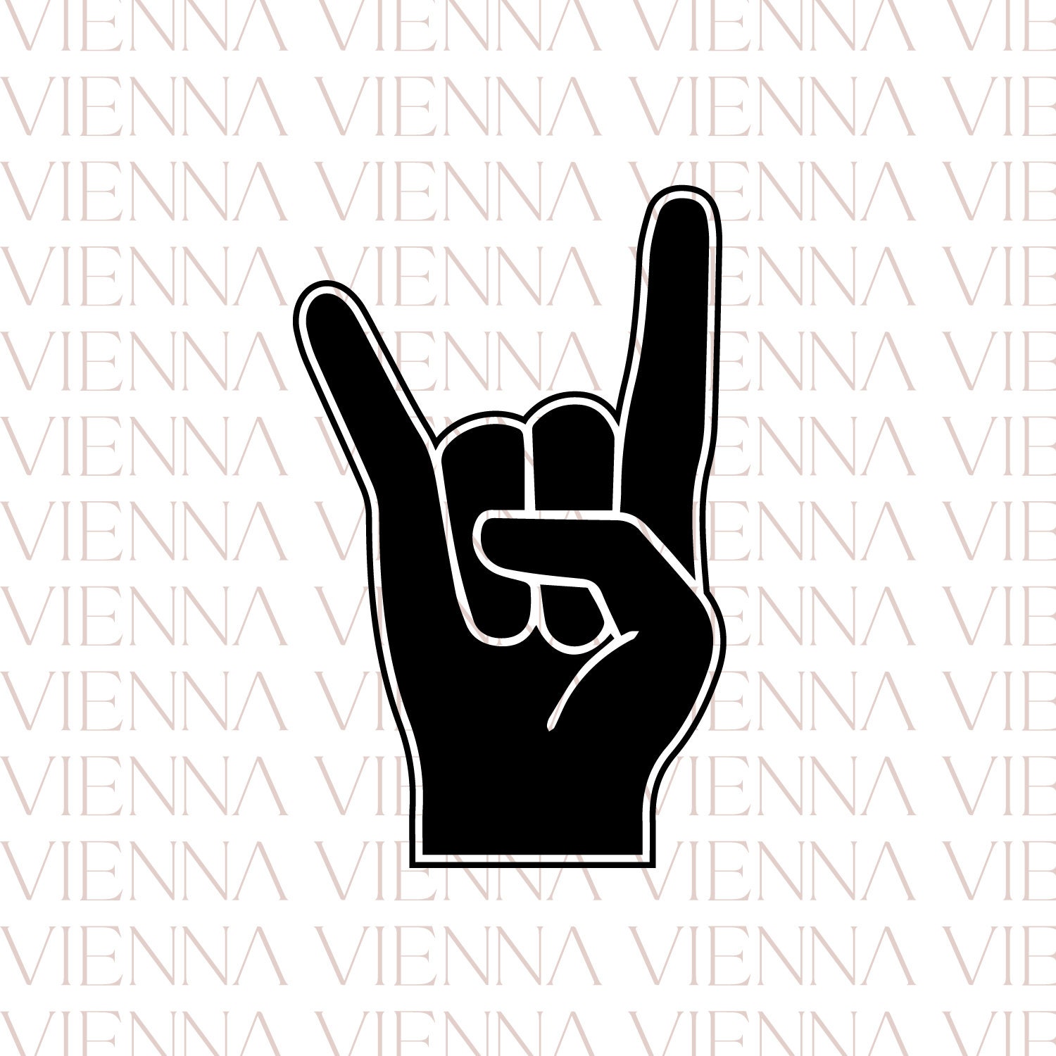 Hand Sign Bundle SVG Rock on Sign Svg I Love You Sign Svg Hand Svg Svg ...