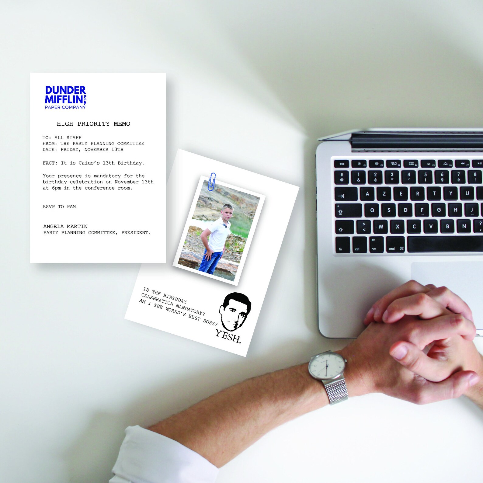 Office Themed Custom Birthday Invitation | the Office | Birthday ...