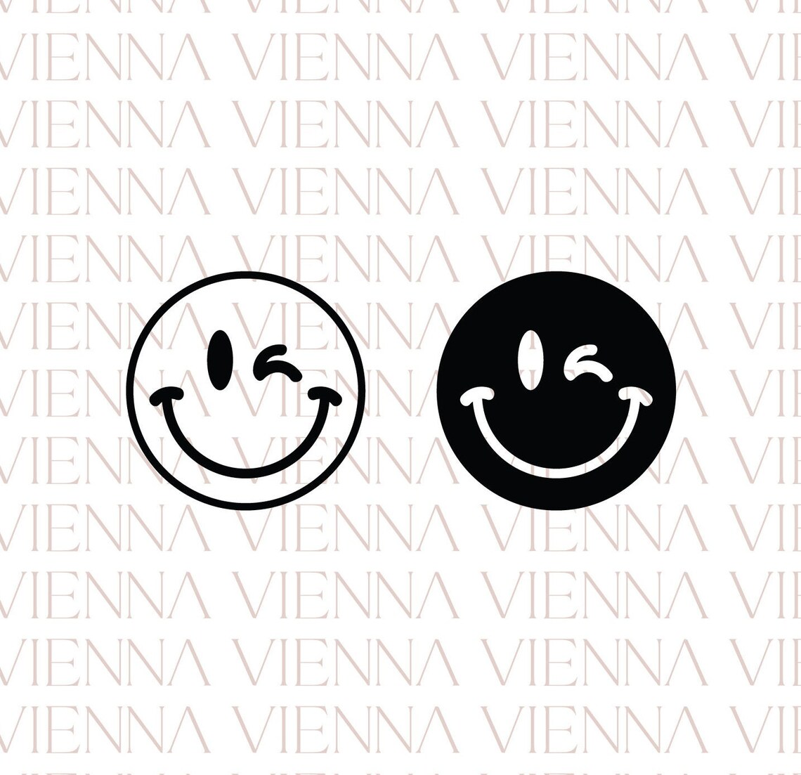 Winking Smiley Face Svg Smiley Svg Wink Face Svg Emoji Svg Svg Files For Cricut Trendy