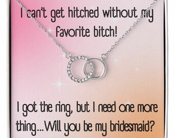 Cant Get Hitched Without My Favorite Bitch Card - Etsy