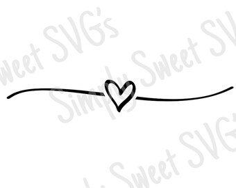 Dxf Svg Png Heart - Etsy
