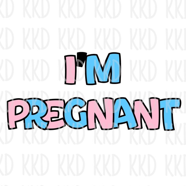 Silhouette Pregnant Decal - Etsy