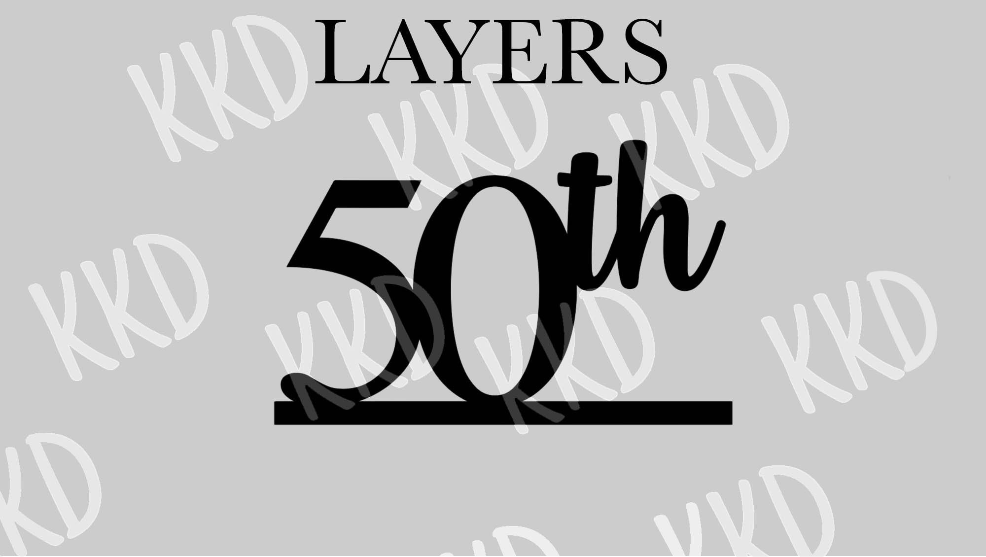50 SVG 50th Birthday Sign SVG 50 Sign SVG 50 Cake Topper - Etsy