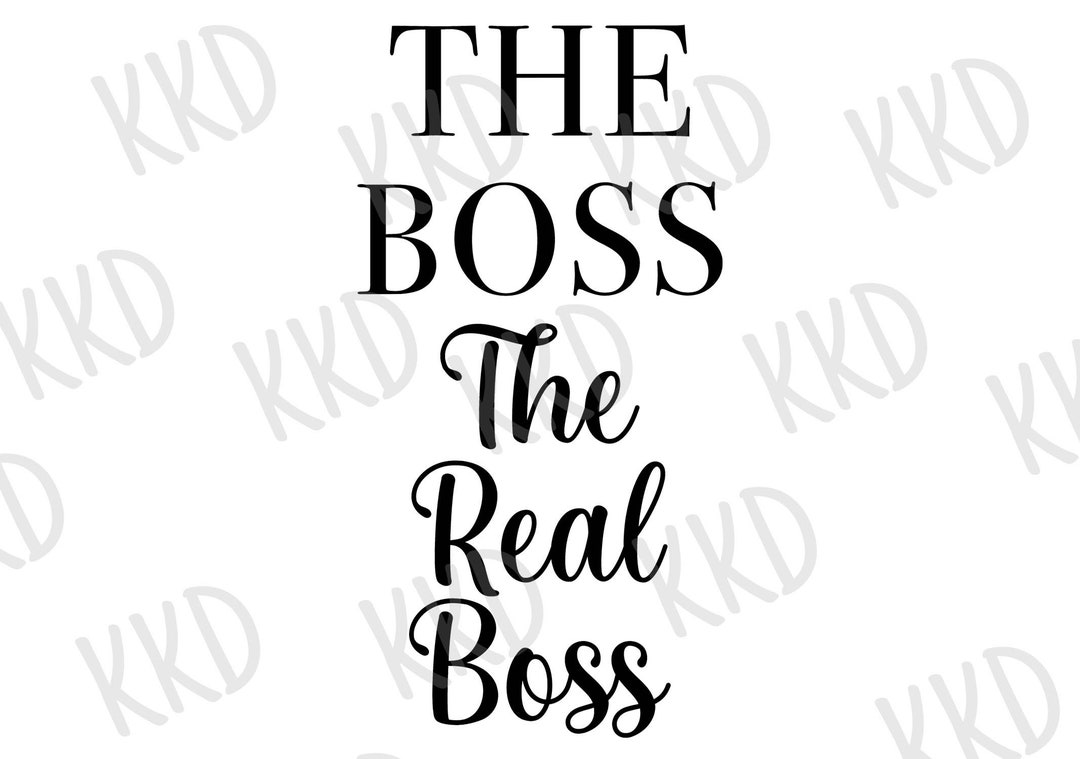 The Boss SVG, the Real Boss SVG, Husband and Wife SVG, Girlfriend and ...