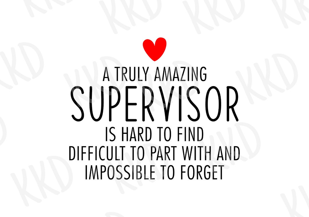 A Truly Amazing Supervisor SVG, Supervisor Quote, Supervisor Gift Svg ...