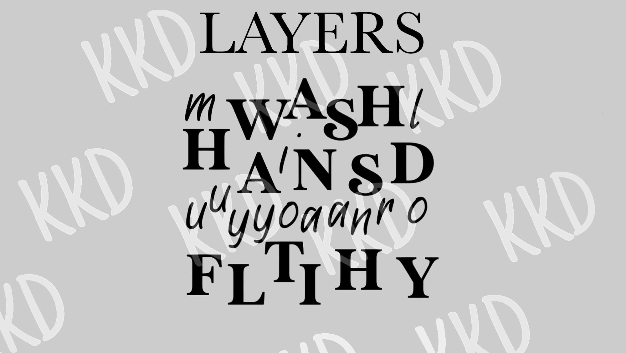 Wash Your Hands You Filthy Animal SVG: Funny Home Sign (digital File ...