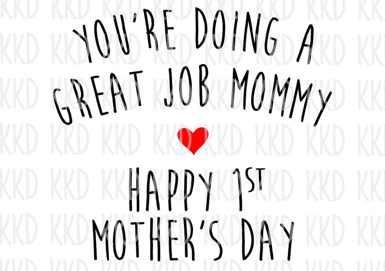 You're Doing a Great Job Mommy Mother's Day SVG - Etsy