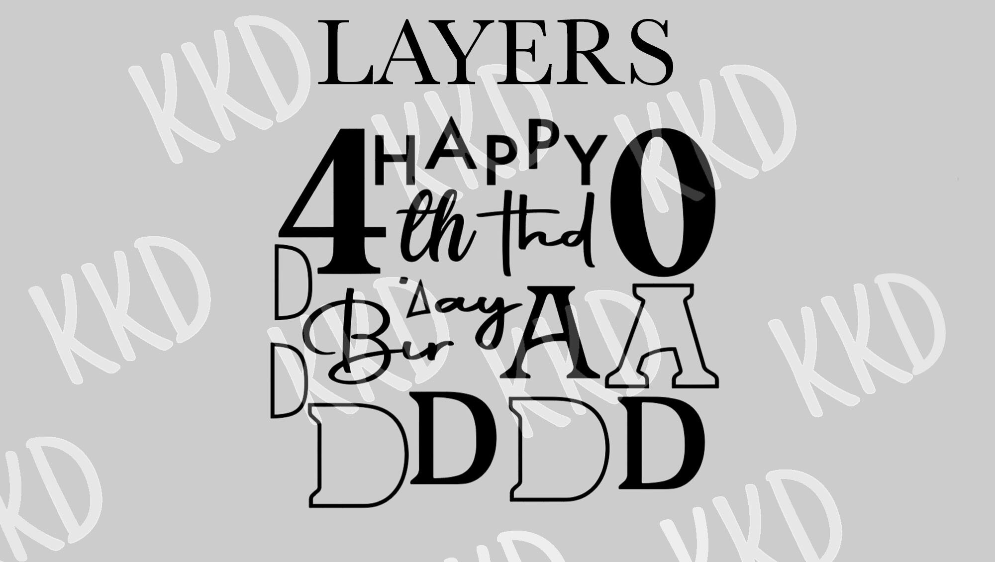 Happy 40th Birthday Dad SVG 40th Birthday SVG Birthday Sign - Etsy