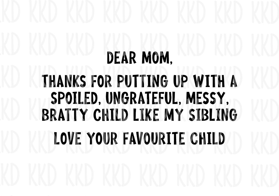 Dear Mom SVG, Funny Quote, Funny Mom Quote, Funny Mom SVG, Mother's Day ...