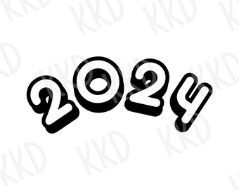 2024 SVG, 2024 Cake Topper Svg, 2024 Svg Files, 2024 Cut Files, Class ...