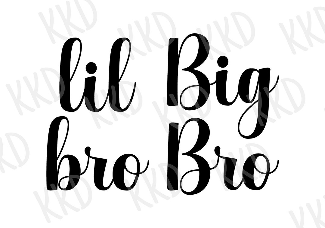 Big Bro and Lil Bro SVG Bundle | Matching Sibling Cut Files for Cricut ...