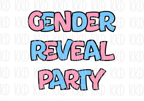 Gender Reveal Party Sign SVG Gender Reveal SVG Party Sign - Etsy
