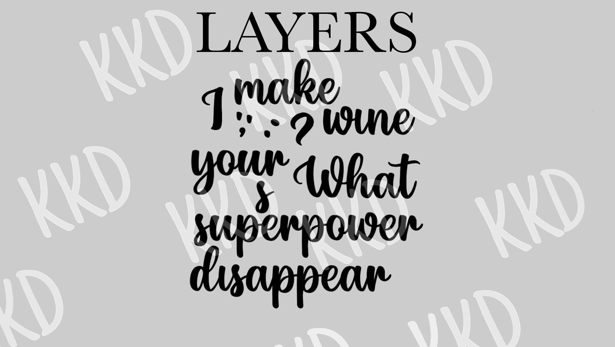 I Make Wine Disappear SVG Wine SVG Wine Quote Drinking SVG - Etsy