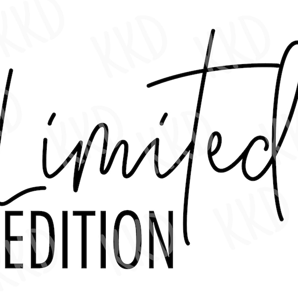 Limited Edition Svg - Etsy