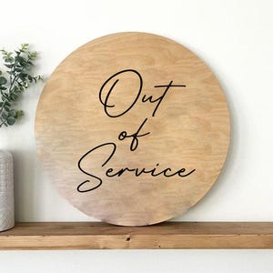 Out of Service SVG, Out of Service Sign, Cricut Cut Files, Instant ...