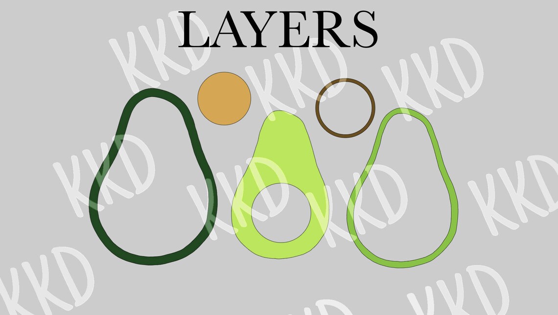Avocado SVG Avocado Clipart Avocado Cut File Silhouette - Etsy