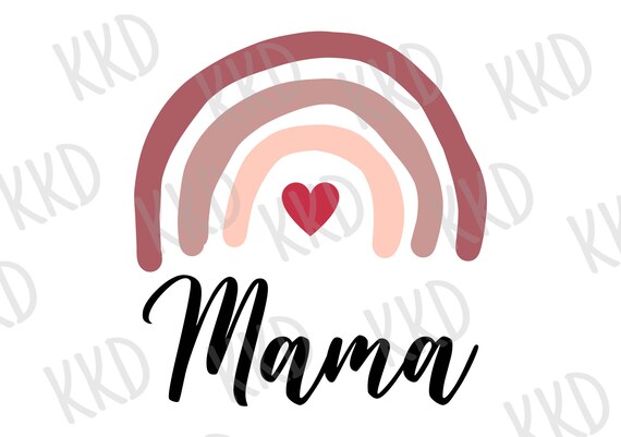 Mama SVG Rainbow Mama SVG Mom SVG Mom svg Mom Sign Cricut | Etsy
