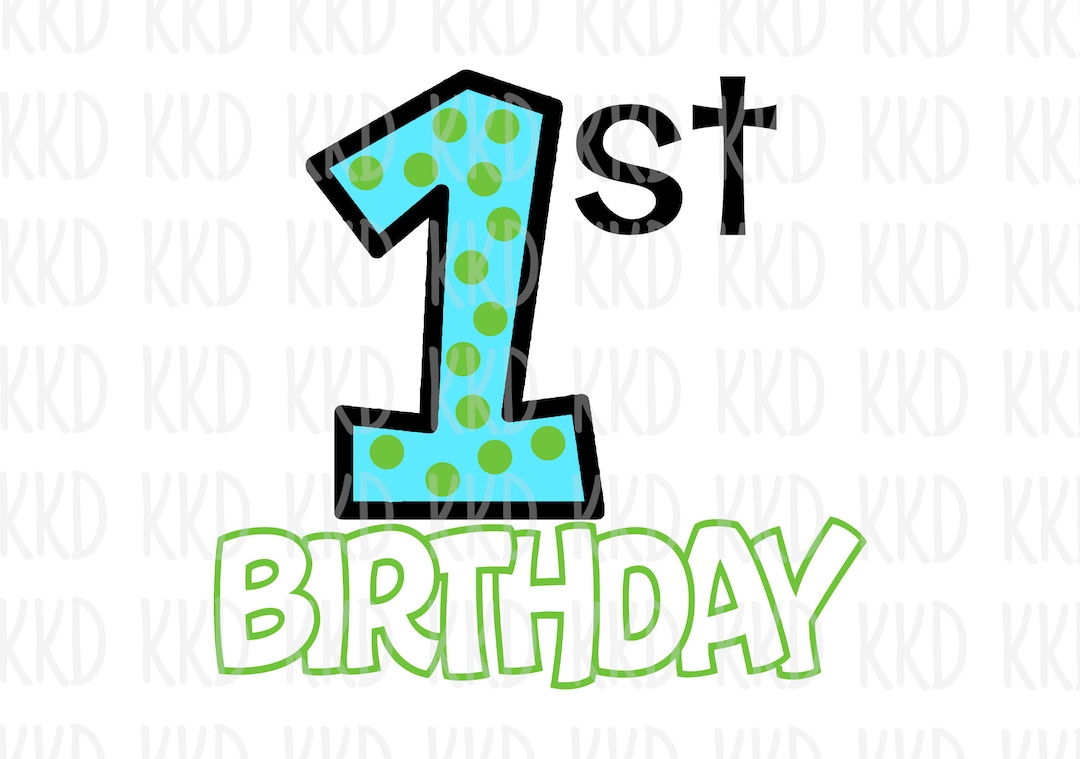 1st Birthday SVG, First Birthday Sign, Baby's First Bday Sign, Digital ...