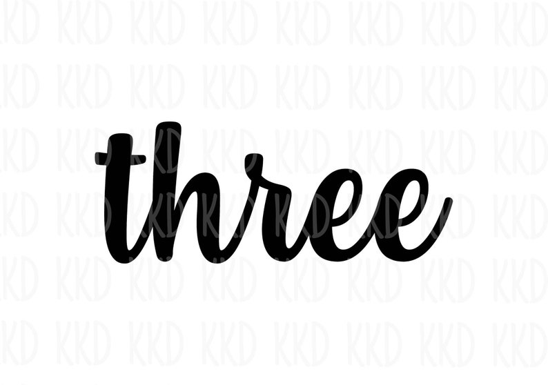 Three SVG Third Birthday Sign 3rd Birthday SVG 3 Cake - Etsy