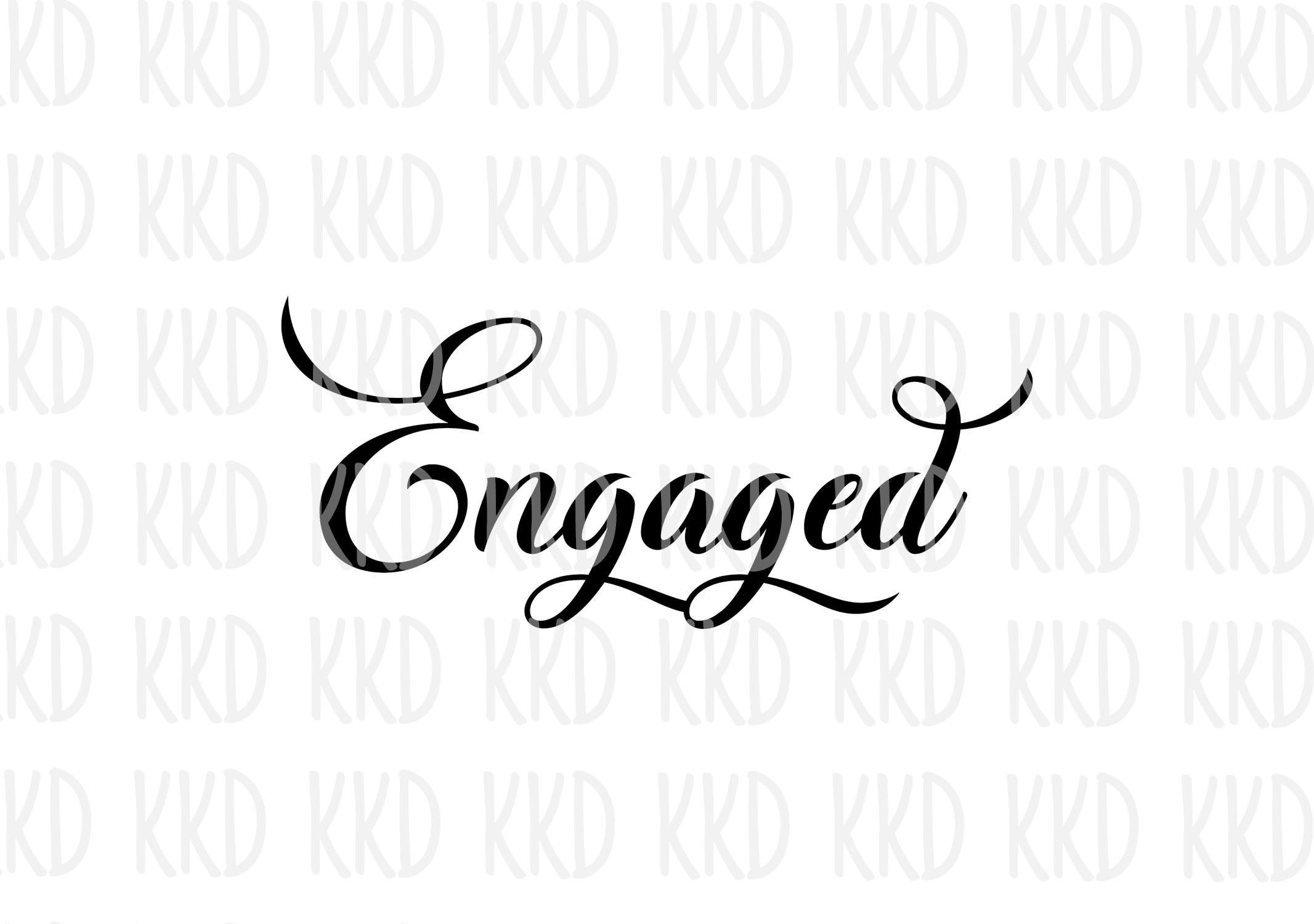 Engaged SVG I'm Engaged SVG Engagement Sign Engagement | Etsy