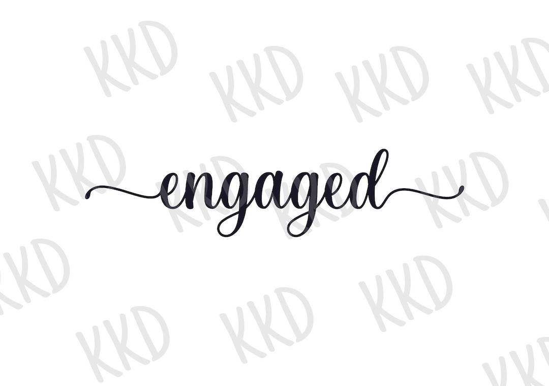Engaged SVG: Engagement Sign Cut Files (digital Download) - Etsy
