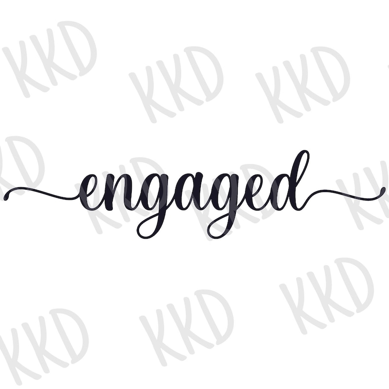 Engaged Svg - Etsy