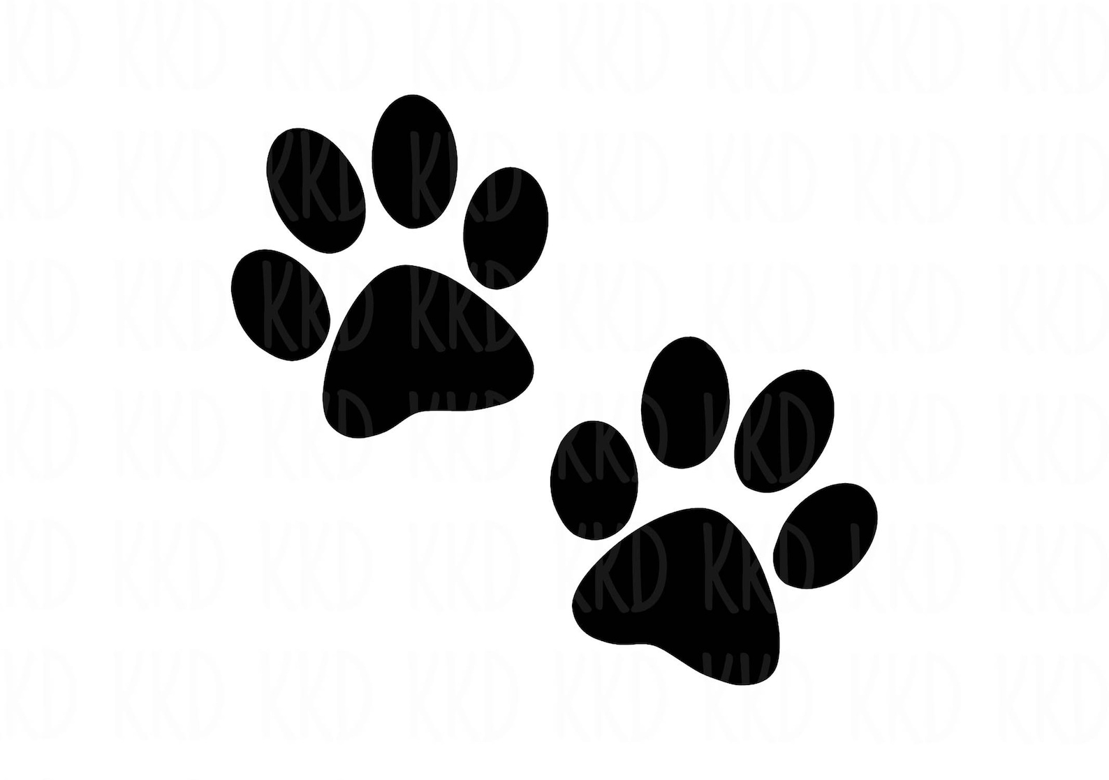 Dog Paws SVG, Cat Paws Print, Cricut Silhouette Cut Files (digital ...