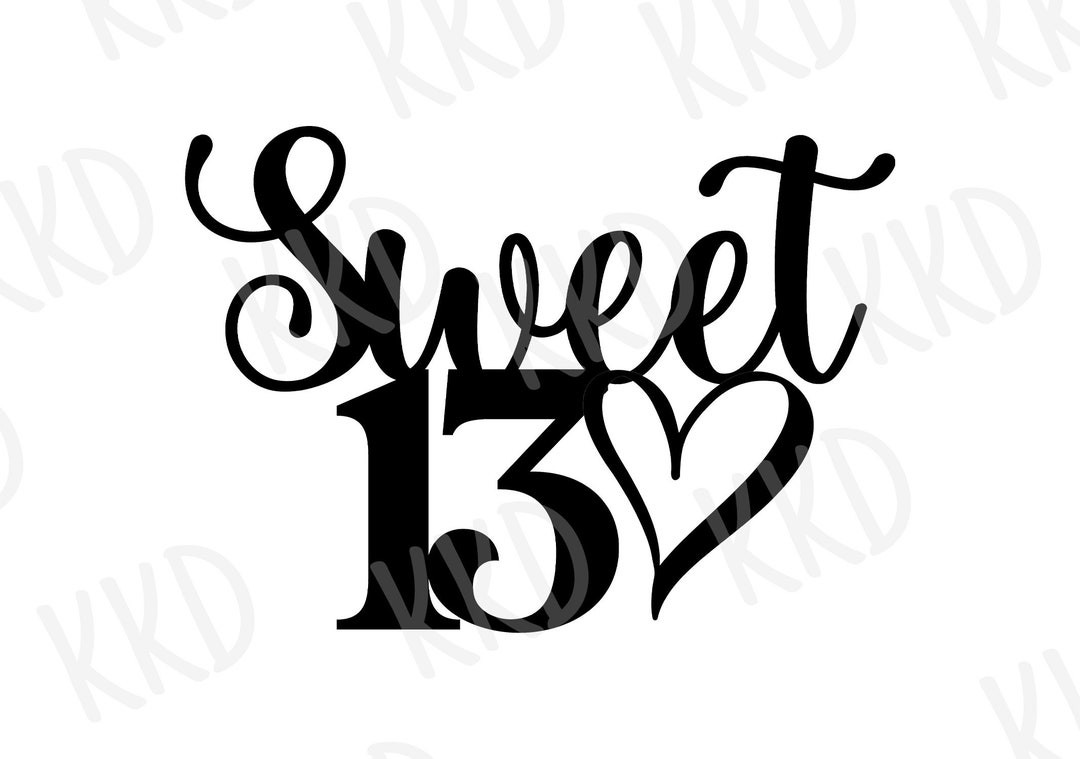 Sweet 13 SVG, 13th Birthday SVG, Official Teenager Svg, Teenager SVG ...