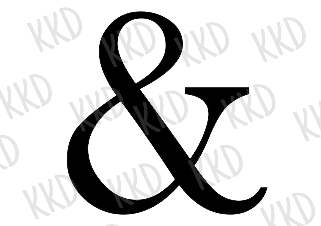Ampersand SVG, and Sign PNG, & DXF, and Symbol, Ampersand Cricut Cut ...